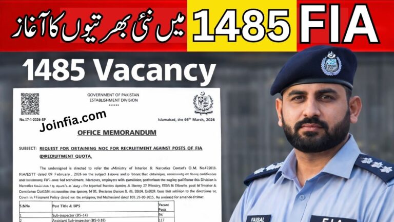 FIA Jobs Online Apply 2026 Last Date [1485 Vacancies] Complete Guide ...